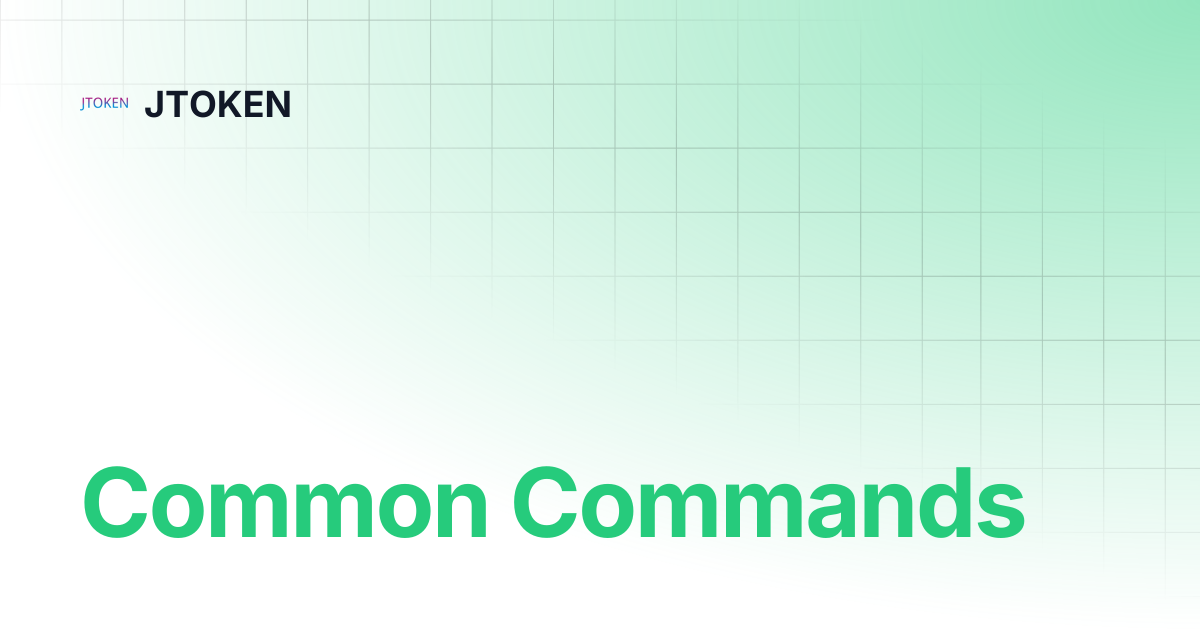 Common Commands | LTE Dongle | JTOKEN
