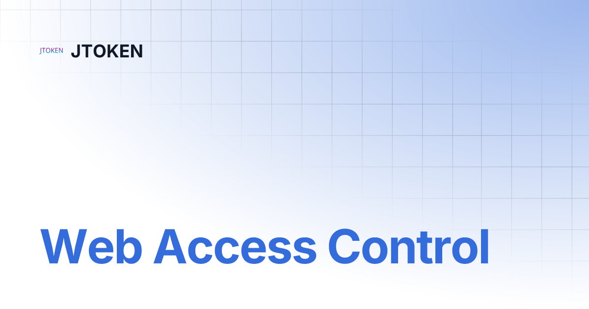 Web Access Control | ROUTER EX2 | JTOKEN