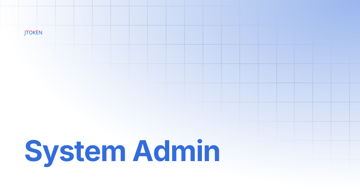 System Admin | JTOKEN